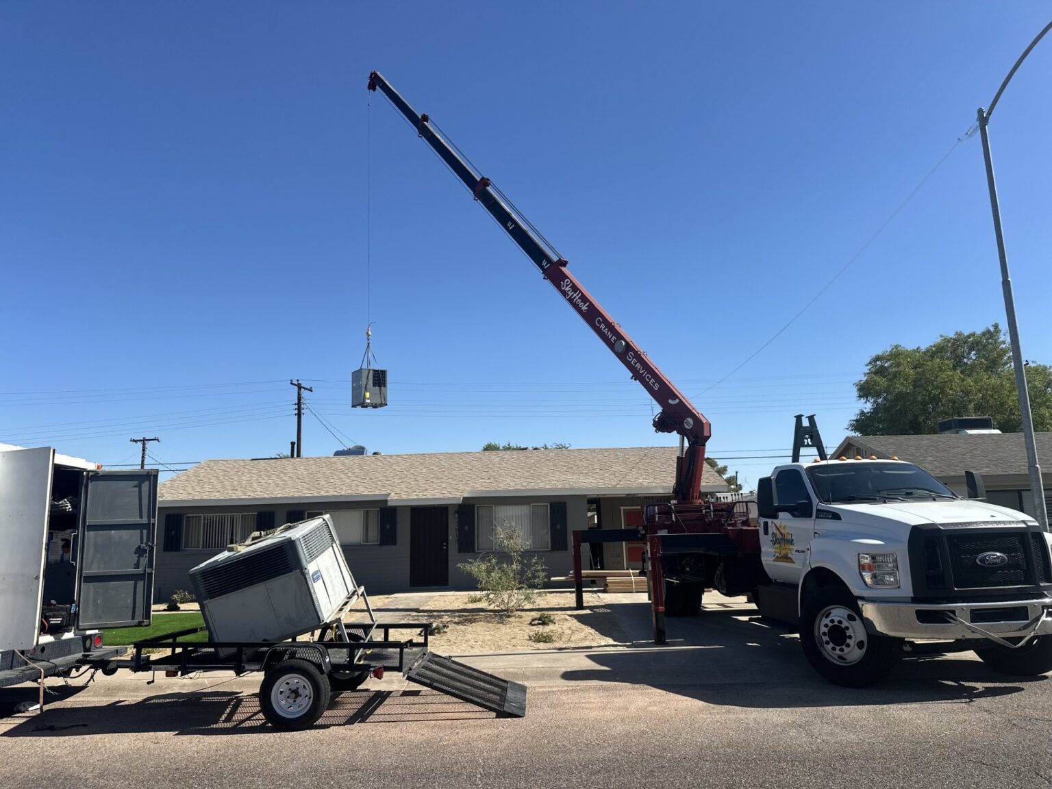 Lifting Roof Trusses with Cranes: What You Need to Know – Sky Hook Cranes